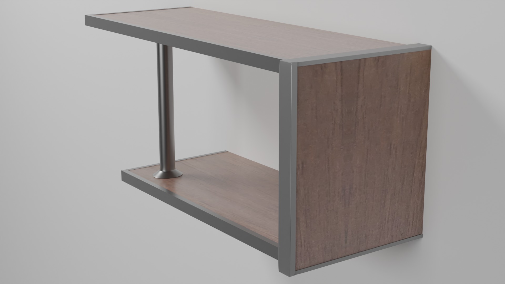 Two Story Wooden Shelf free 3D model | CGTrader