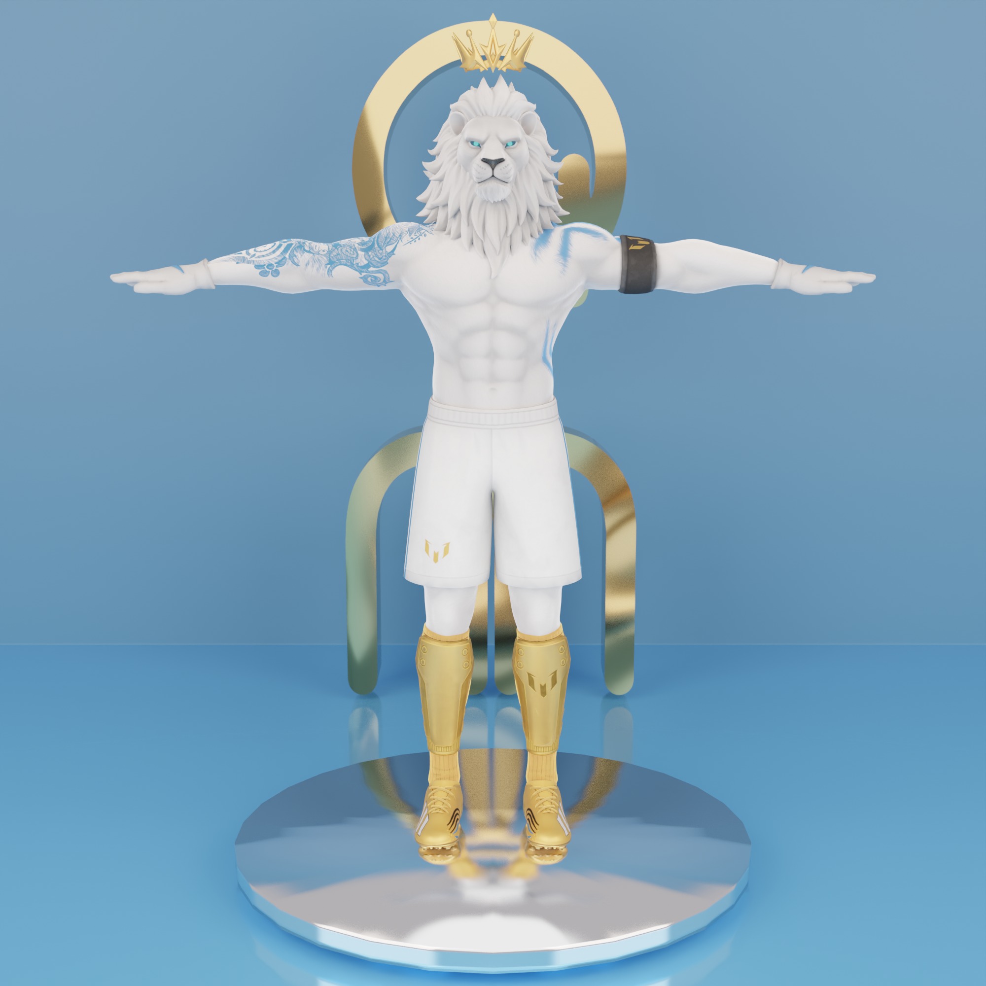 3D model Fortnite - Might Lion - Lionel Messi VR / AR / low-poly | CGTrader