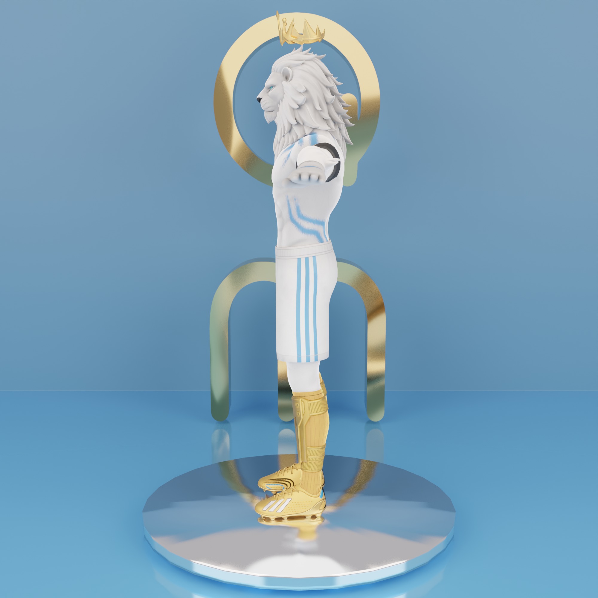 3D model Fortnite - Might Lion - Lionel Messi VR / AR / low-poly | CGTrader