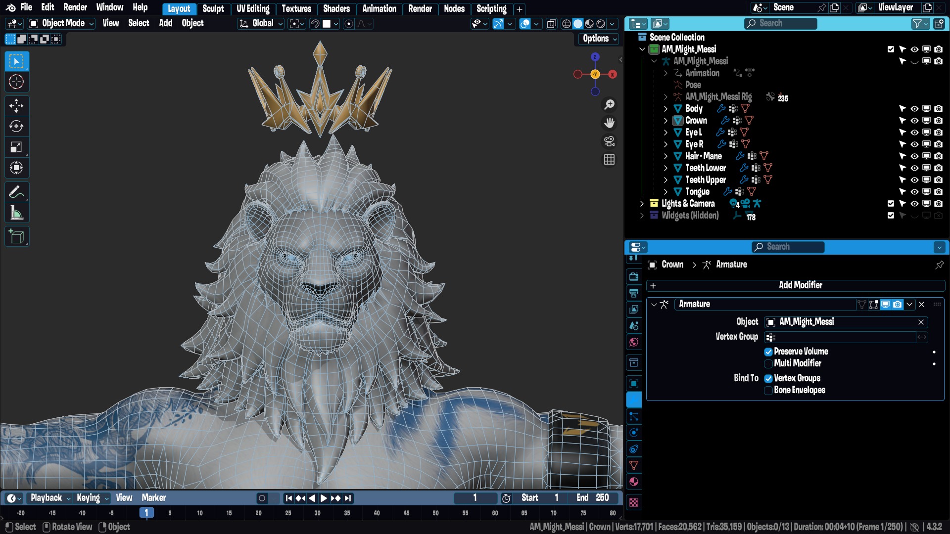 3D model Fortnite - Might Lion - Lionel Messi VR / AR / low-poly | CGTrader