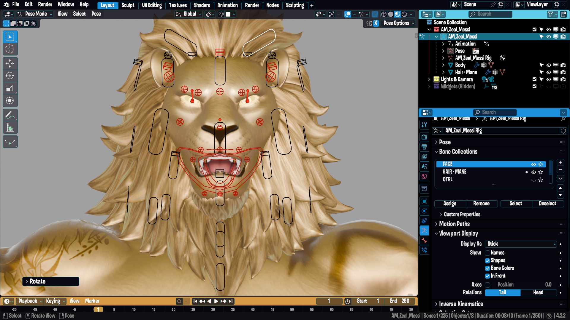 3D model Fortnite - Zion Lion - Lionel Messi 3D Model VR / AR / low-poly | CGTrader