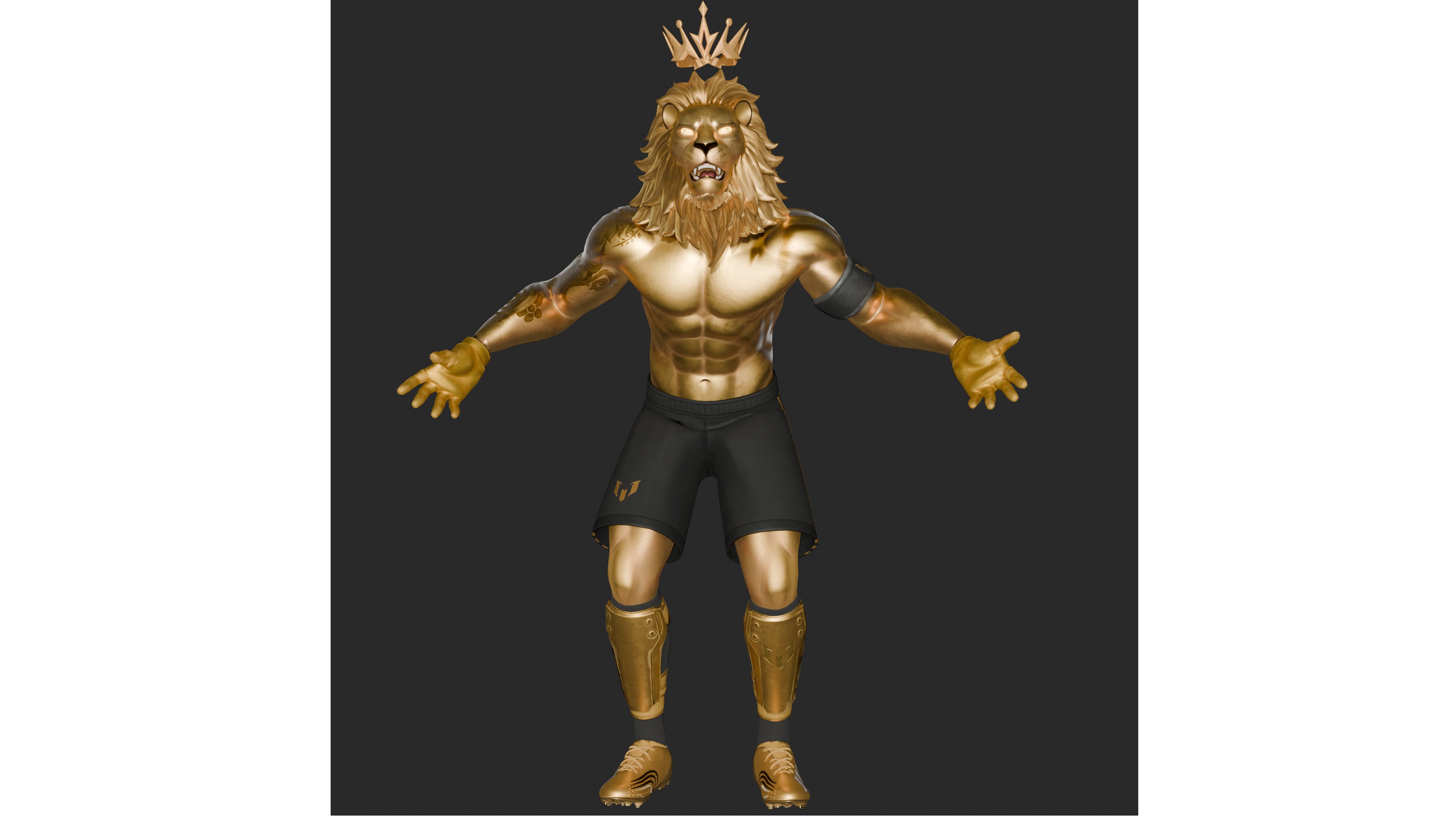 3D model Fortnite - Zion Lion - Lionel Messi 3D Model VR / AR / low ...