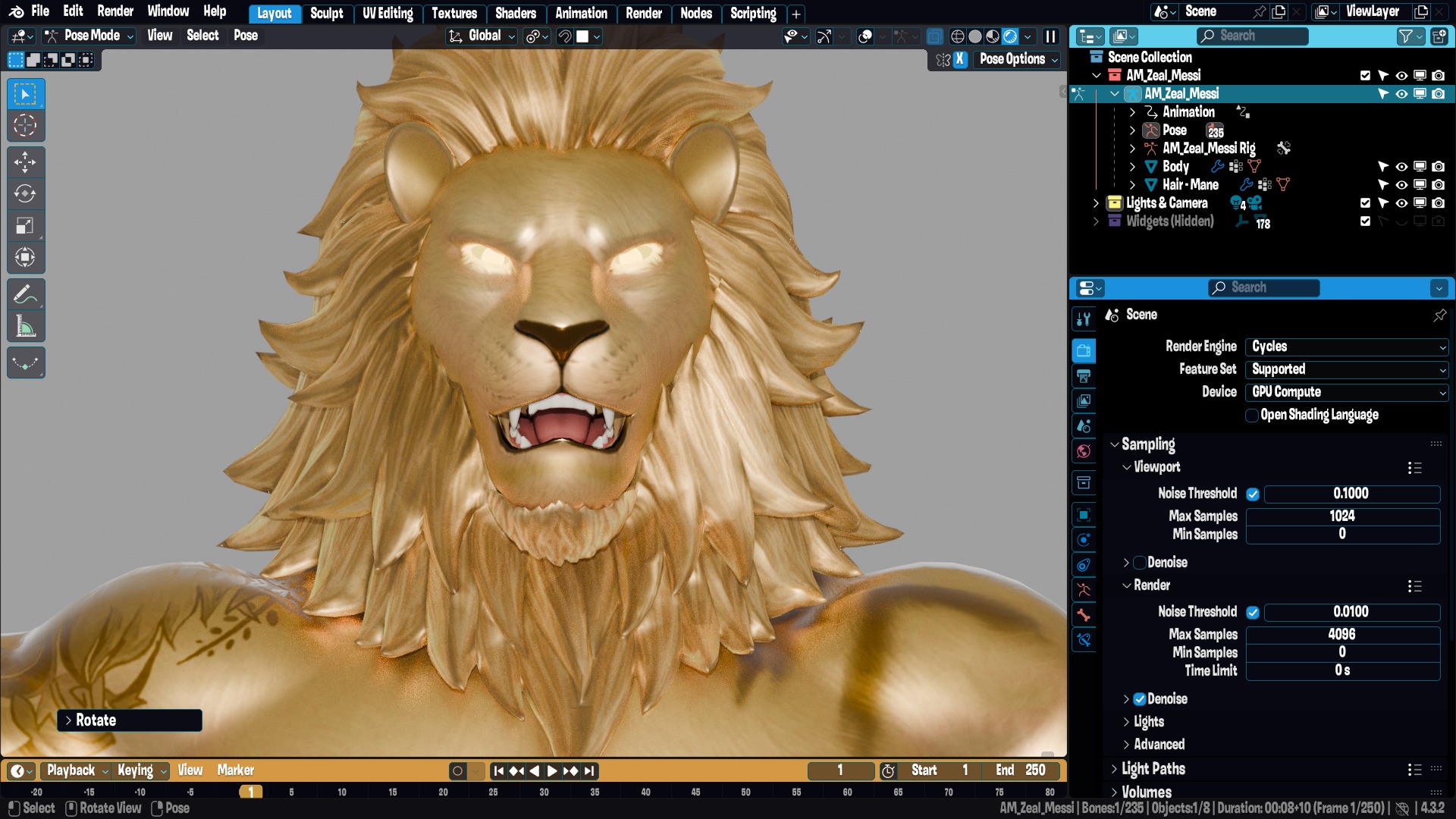 3D model Fortnite - Zion Lion - Lionel Messi 3D Model VR / AR / low-poly | CGTrader