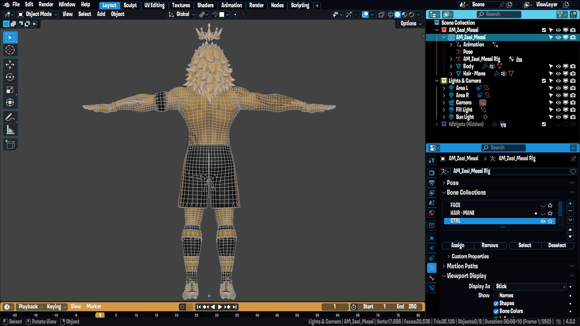 3D model Fortnite - Zion Lion - Lionel Messi 3D Model VR / AR / low-poly | CGTrader