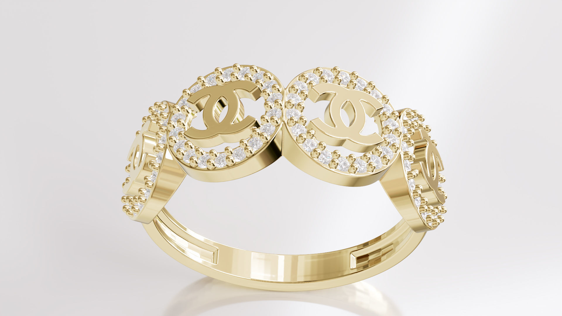 Jewelry Diamond Ring Model RG11 free 3D model 3D printable | CGTrader