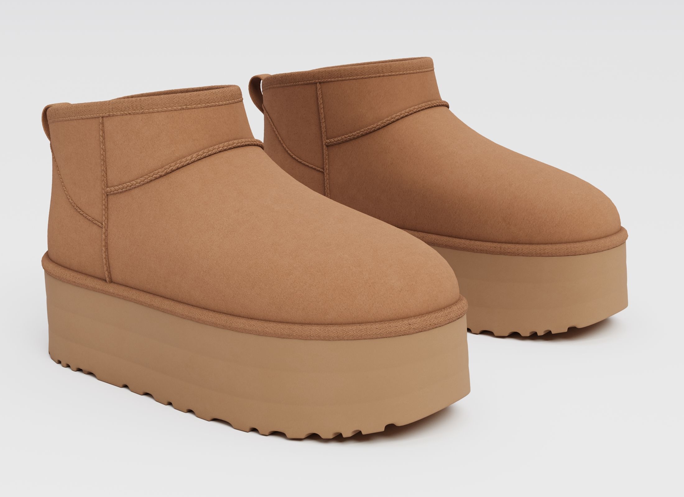3D model UGG Classic Ultra Mini Platform VR / AR / low-poly | CGTrader