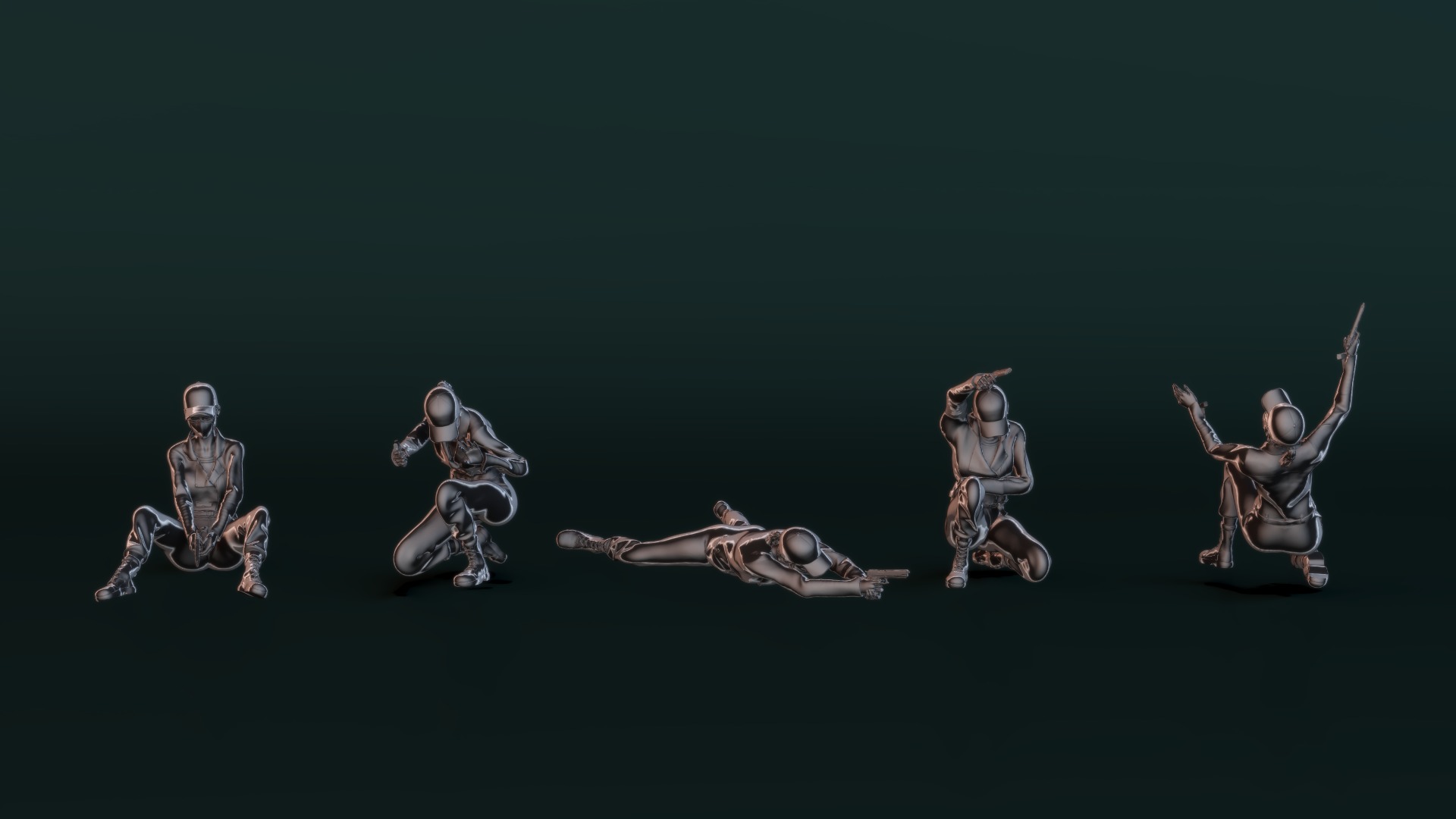 Criminal Woman Set02 3D model | CGTrader