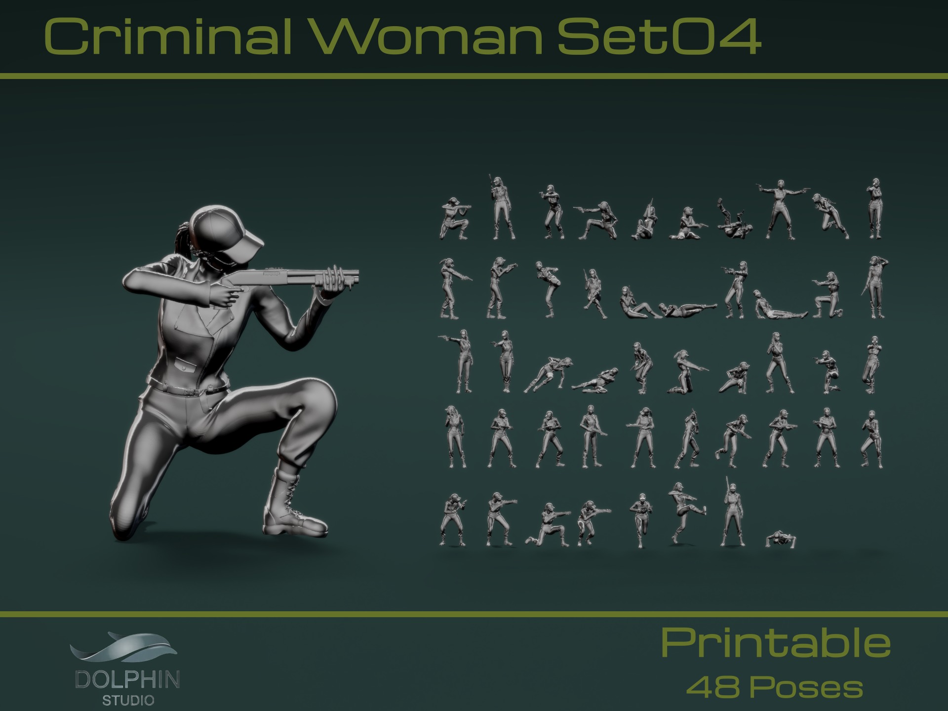 Criminal Woman Set04 3D model | CGTrader