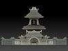 Monk Building 3D model 3D printable | CGTrader