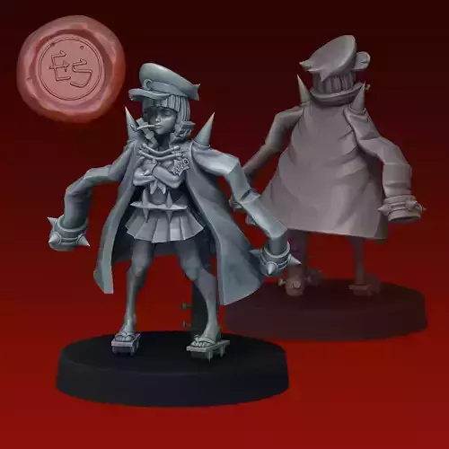 Fight Club President Mako Makanshoku - Kill la Kill - Miniature free 3D ...