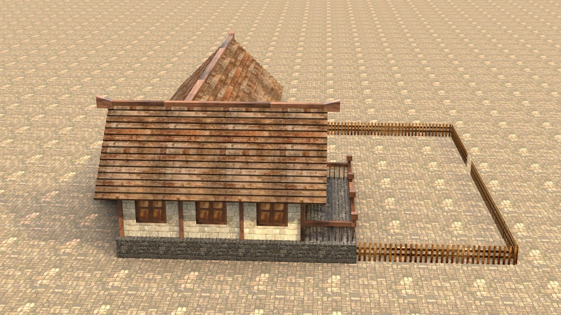 3D model Rustic medieval house 3D model VR / AR / low-poly | CGTrader