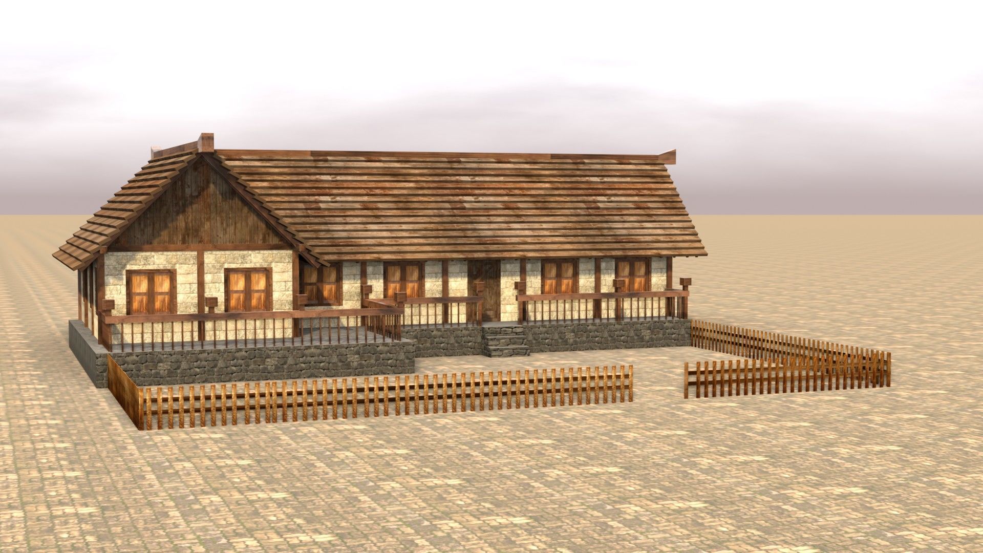 3D model Rustic medieval house 3D model VR / AR / low-poly | CGTrader