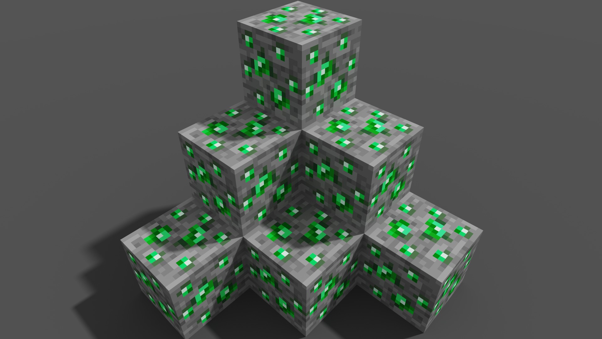 3D model MineCraft emerald ore VR / AR / low-poly | CGTrader