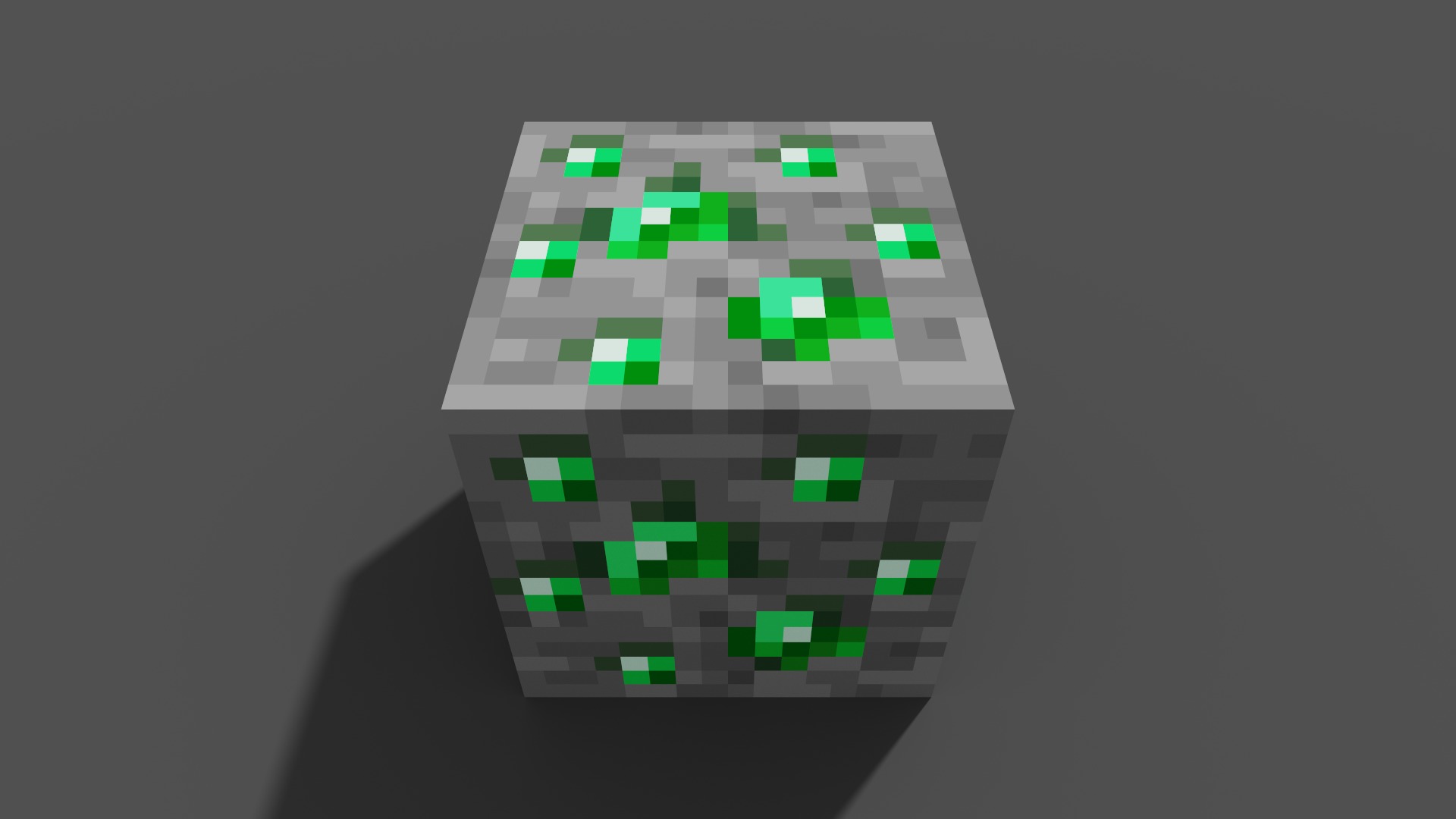 3D model MineCraft emerald ore VR / AR / low-poly | CGTrader