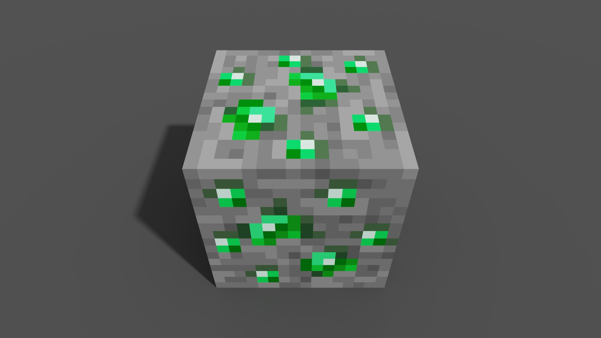 3D model MineCraft emerald ore VR / AR / low-poly | CGTrader