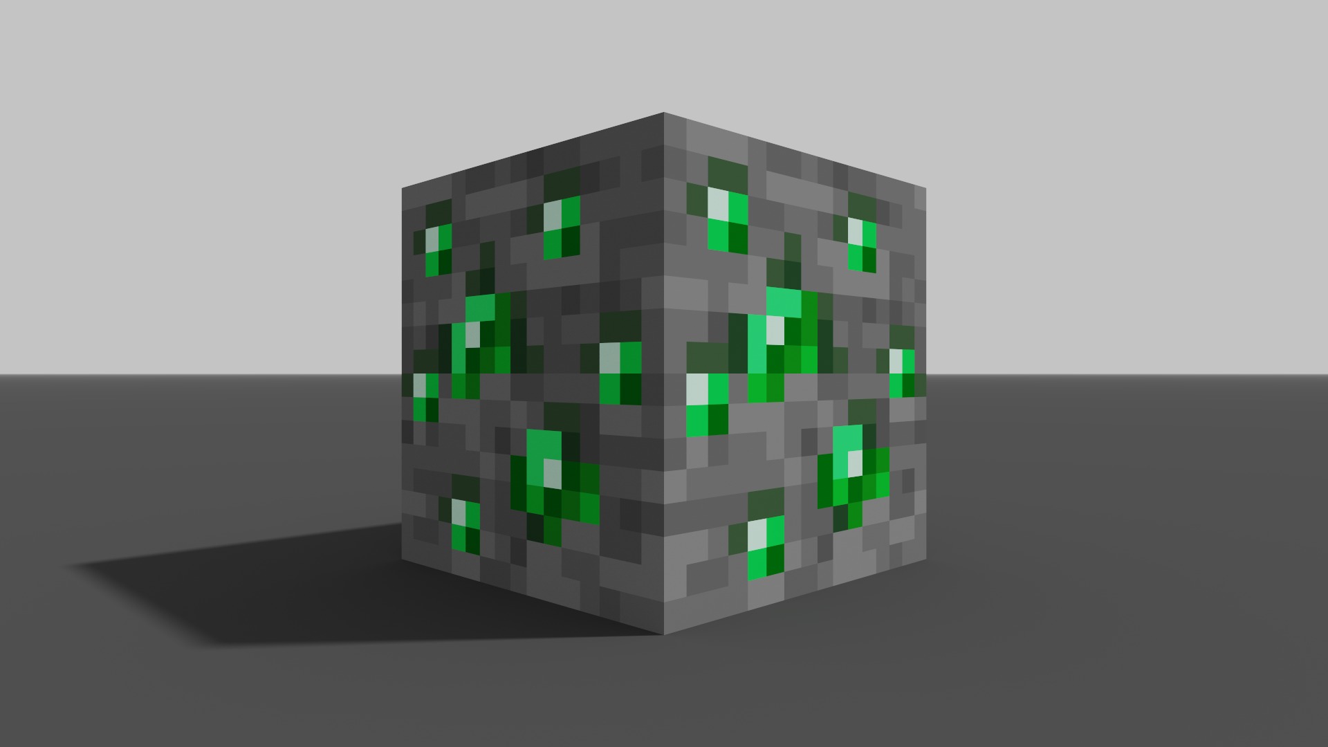 3D model MineCraft emerald ore VR / AR / low-poly | CGTrader