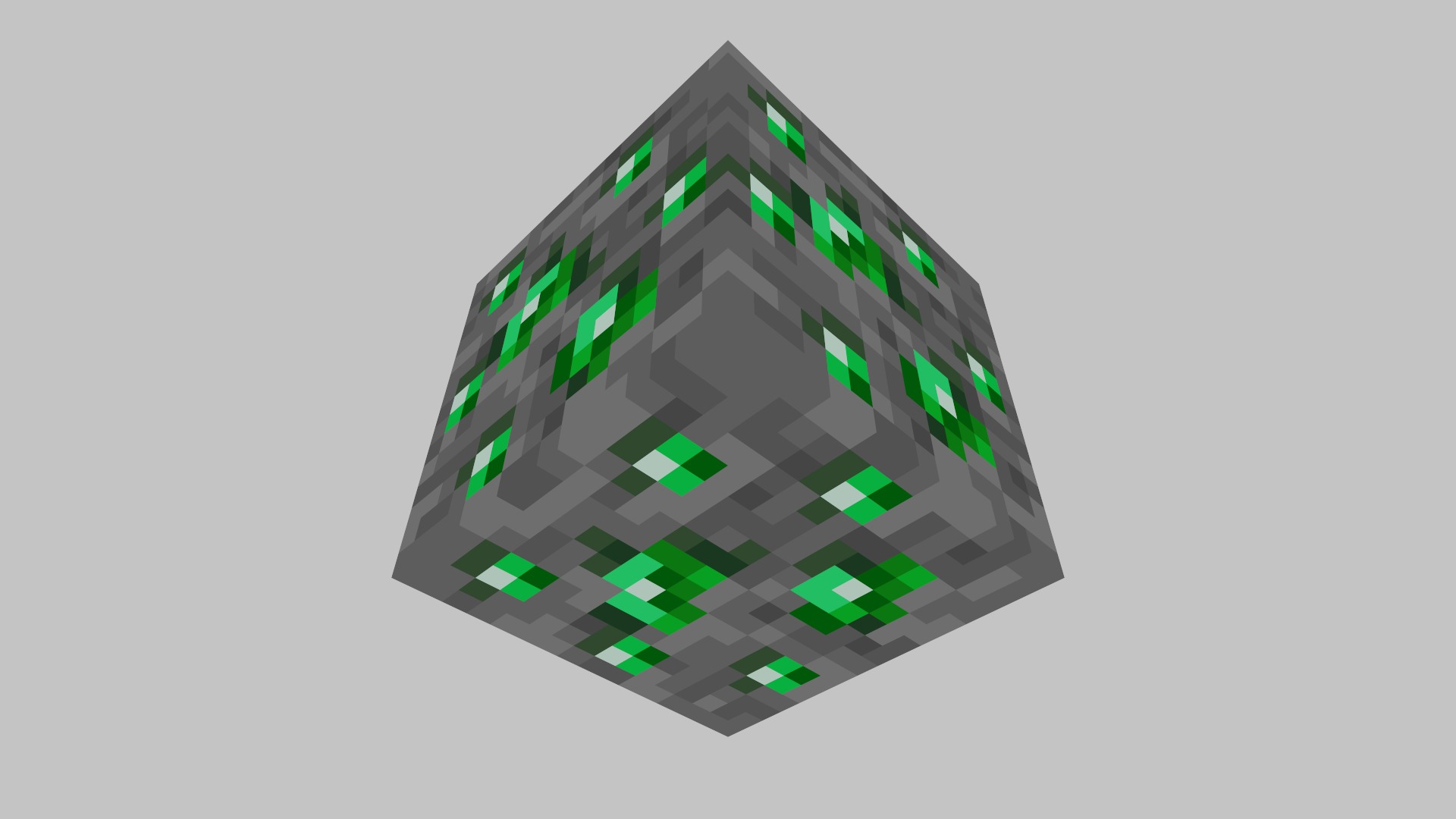 3D model MineCraft emerald ore VR / AR / low-poly | CGTrader
