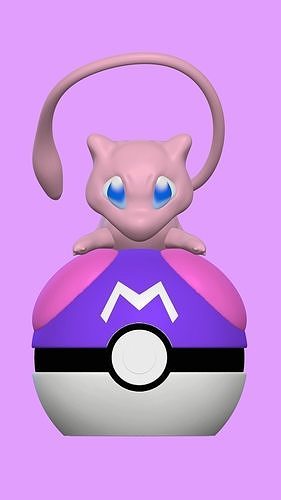 Pokemon Mew free 3D model 3D printable | CGTrader