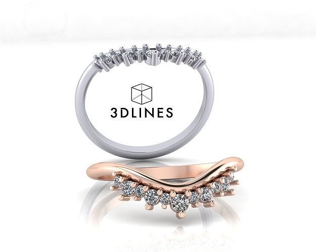 round jewelry ring 1 3D model 3D printable | CGTrader