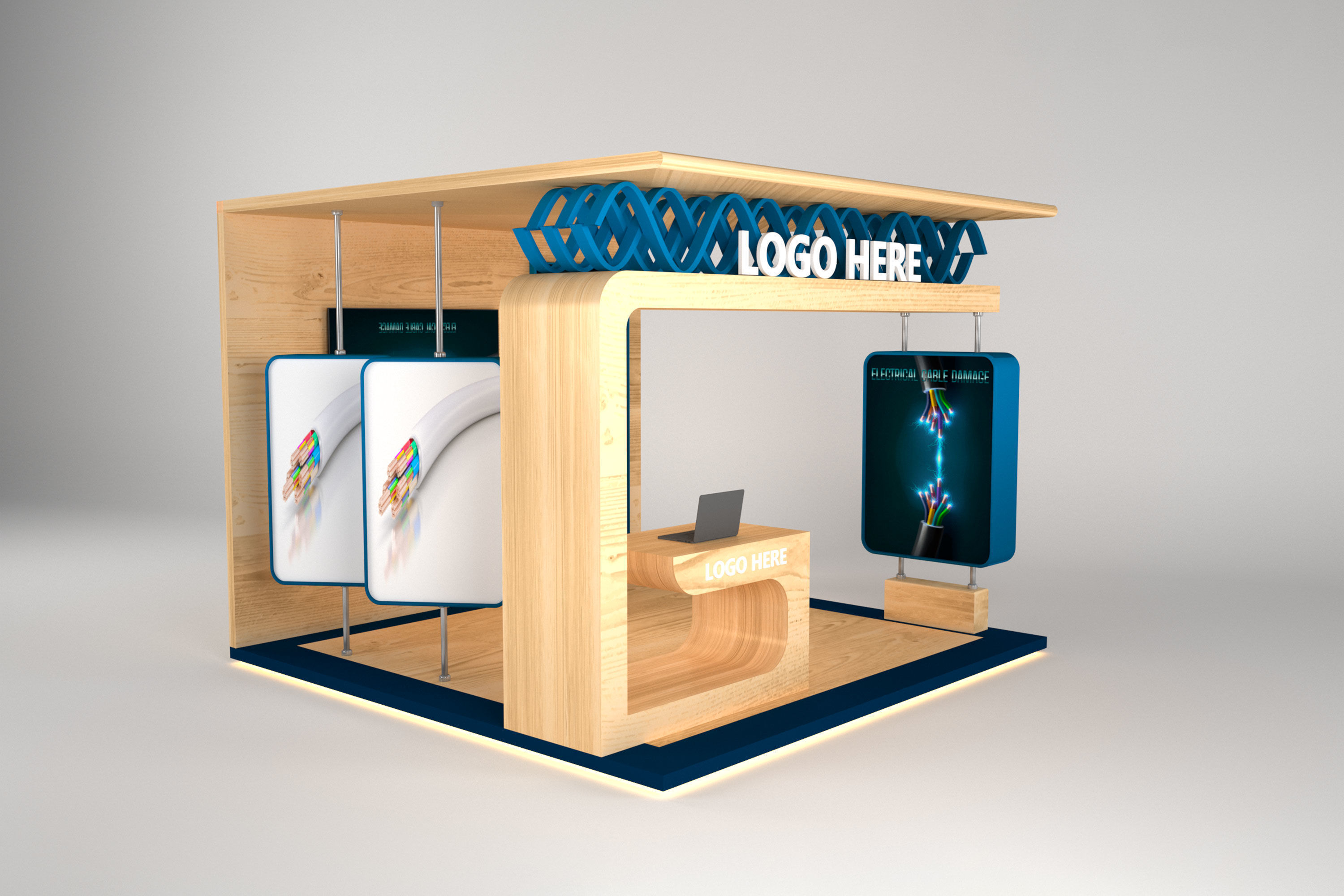Exhibition Stand Stall Booth - K0010785 3D model | CGTrader