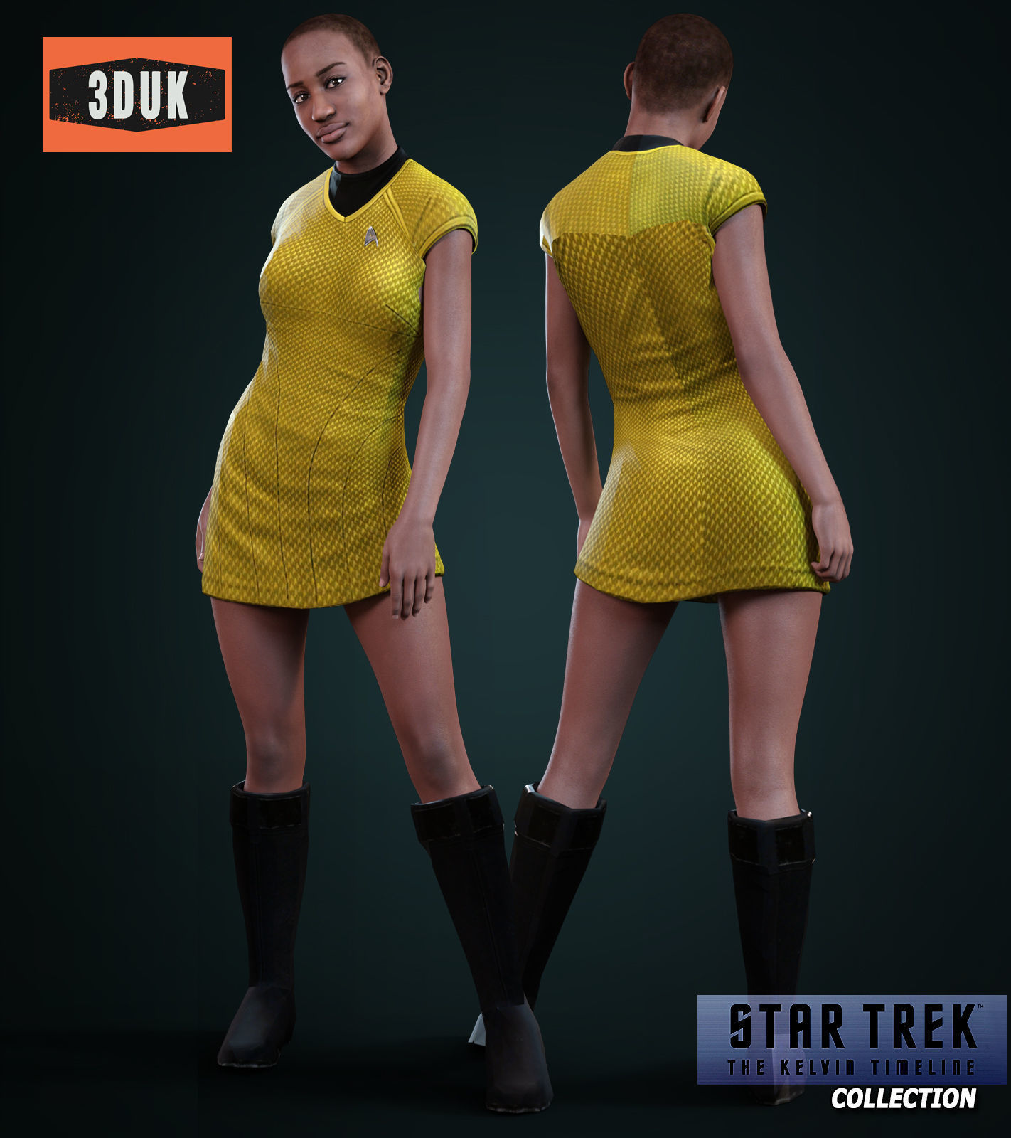 Kelvin Darwin For G8F 3D model rigged | CGTrader