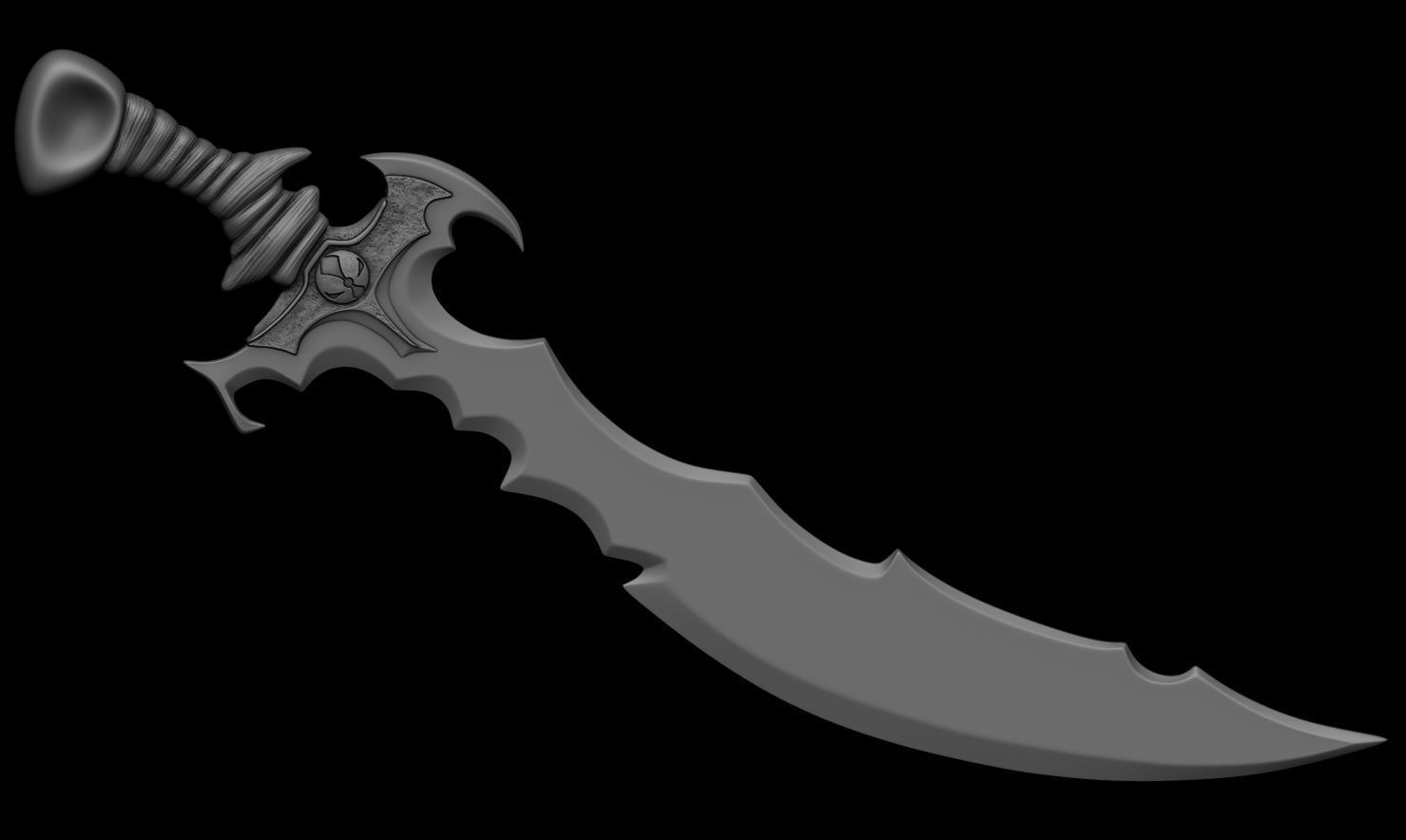 3D PRINTABLE MALEBOLGIA SEVERED HEAD AND ANGELA SPAWN SWORD 3D model 3D ...