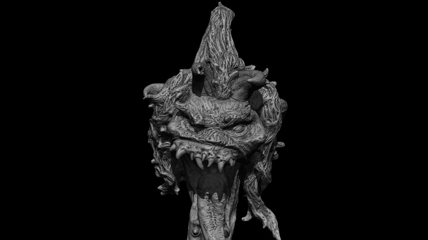 3D PRINTABLE MALEBOLGIA SEVERED HEAD AND ANGELA SPAWN SWORD 3D model 3D ...