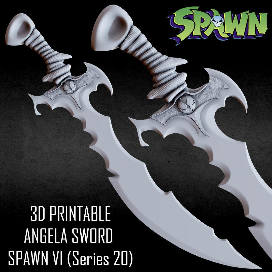 3D PRINTABLE MALEBOLGIA SEVERED HEAD AND ANGELA SPAWN SWORD 3D model 3D ...