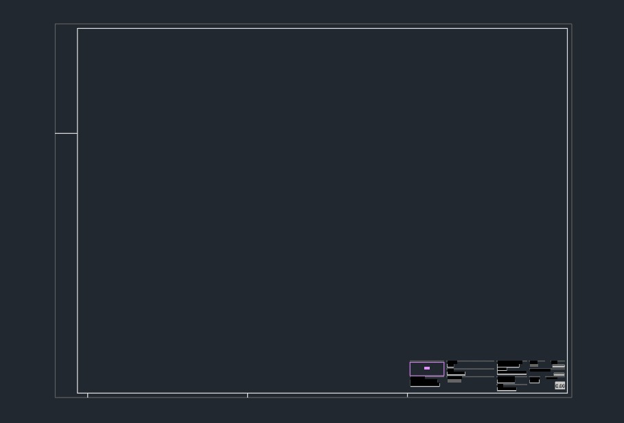 Dynamic AutoCAD Layout Block with Adjustable Sizes - A4 to A0 3D model ...