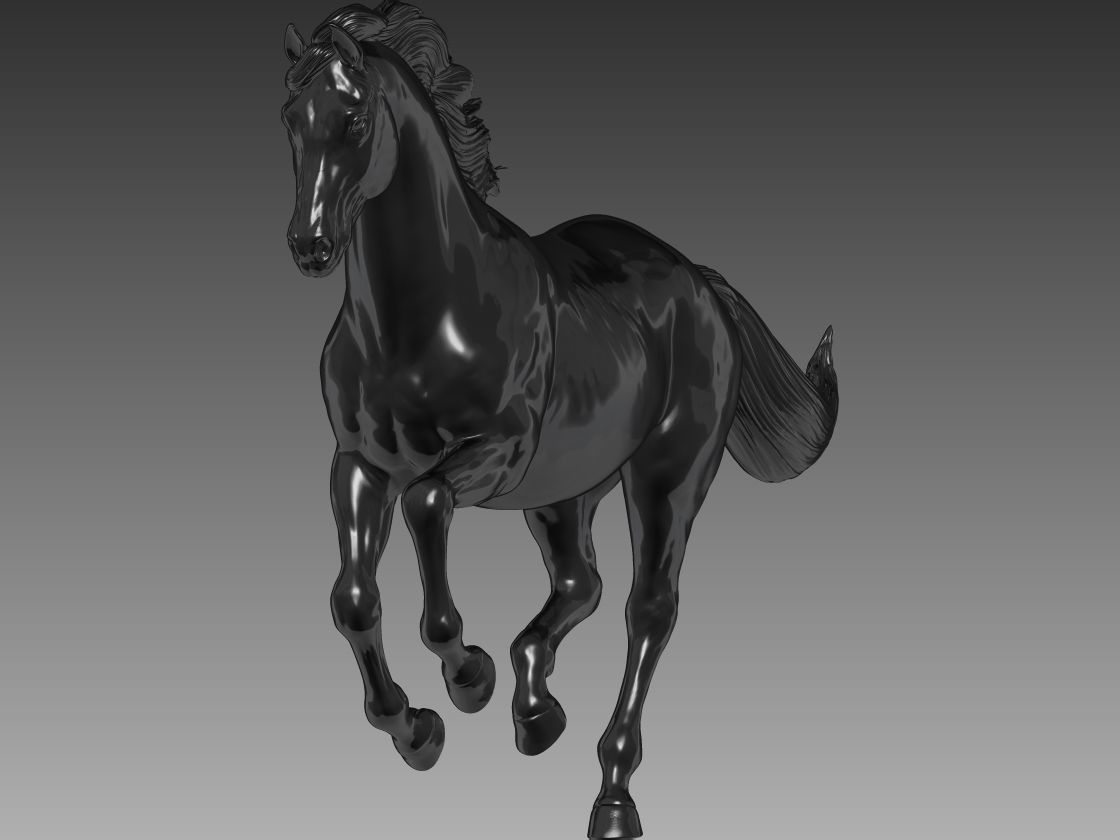 Horse 3D STL 3D model 3D printable | CGTrader