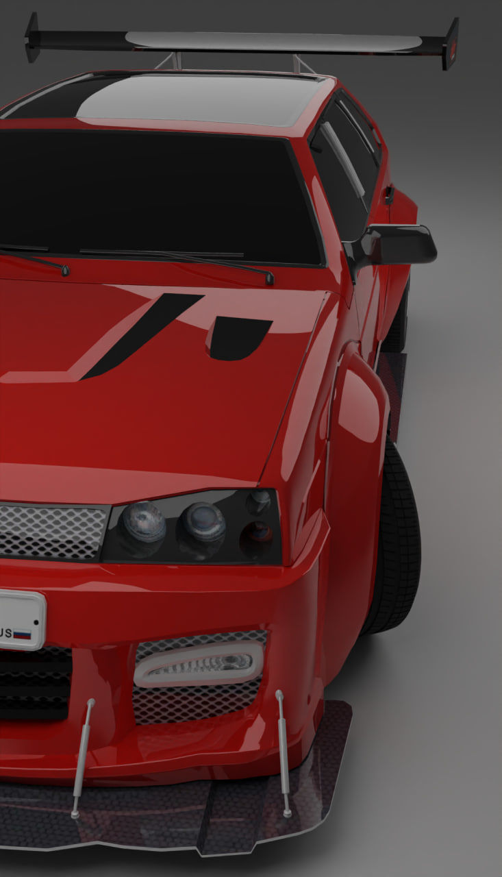 Samara RED free VR / AR / low-poly 3D model | CGTrader