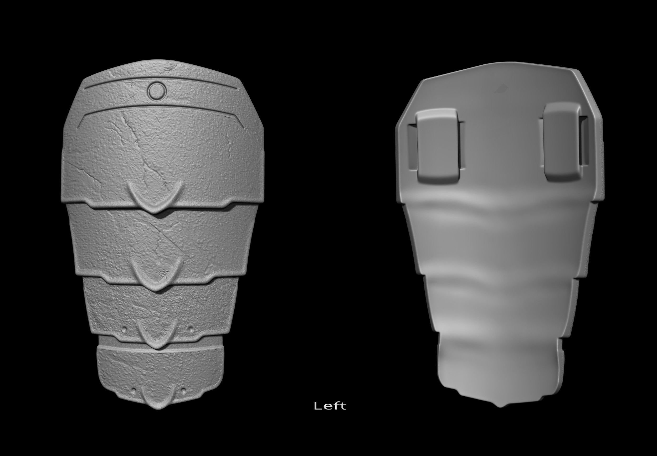 Predator Armor Legs Scale 1-1 File STL-OBJ for 3D Printing 3D model 3D ...