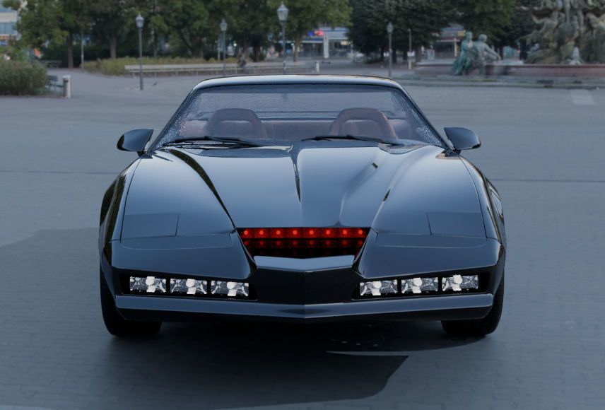 Black car KITT from TV series Knight Rider 3D model | CGTrader