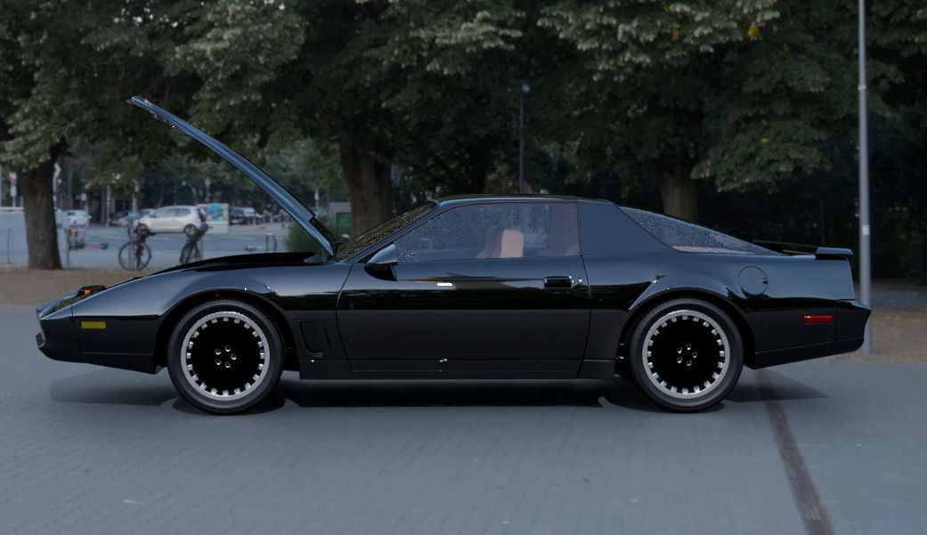Black car KITT from TV series Knight Rider 3D model | CGTrader