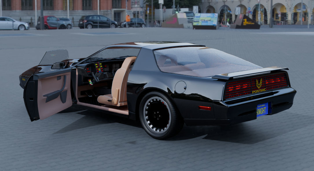 Black car KITT from TV series Knight Rider 3D model | CGTrader