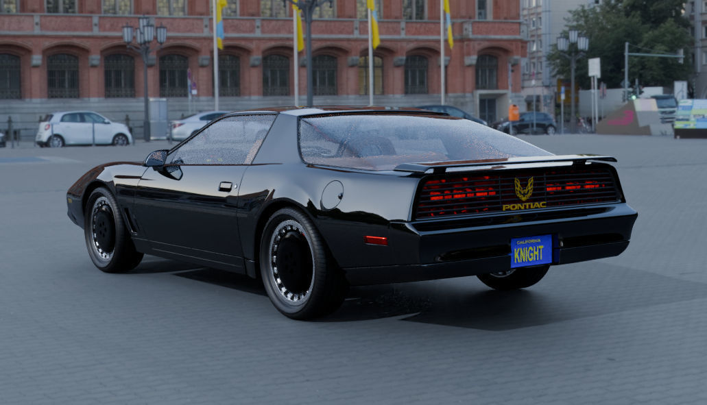 Black car KITT from TV series Knight Rider 3D model | CGTrader