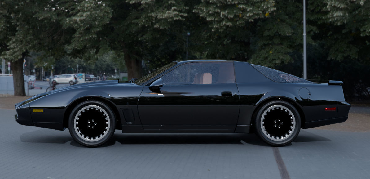 Black car KITT from TV series Knight Rider 3D model | CGTrader