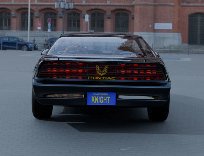 Black car KITT from TV series Knight Rider 3D model | CGTrader