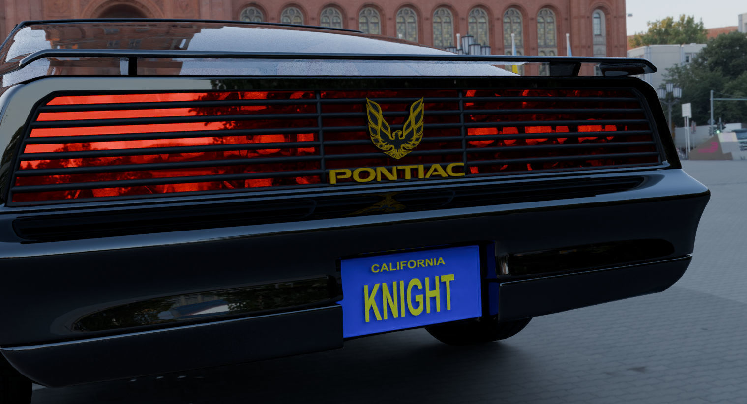 Black car KITT from TV series Knight Rider 3D model | CGTrader