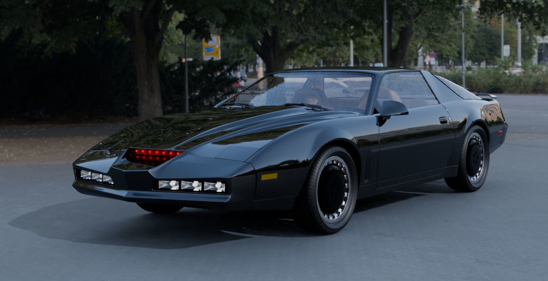 Black car KITT from TV series Knight Rider 3D model | CGTrader