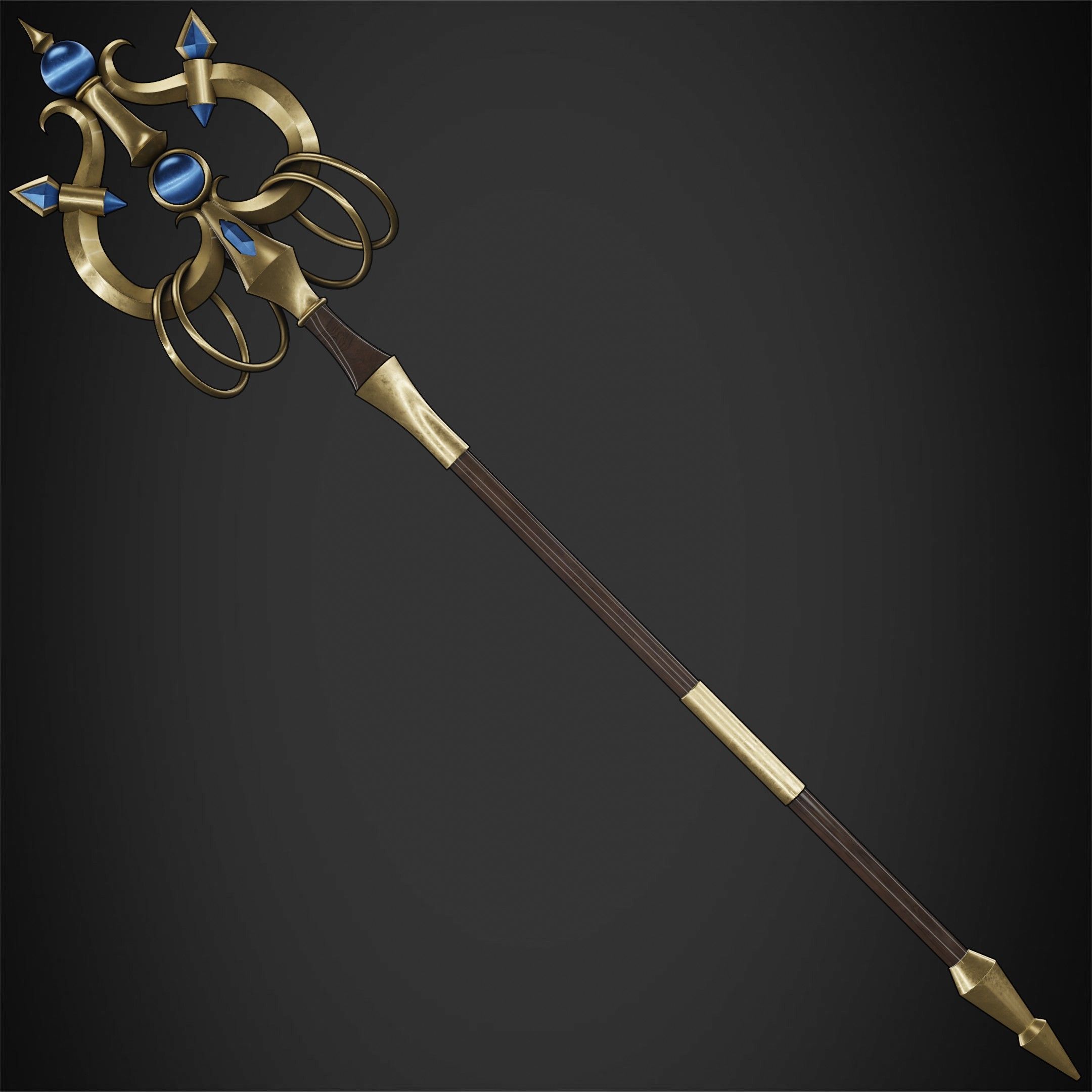 Goblin Slayer Priestess Sounding Staff for Cosplay 3D model 3D ...