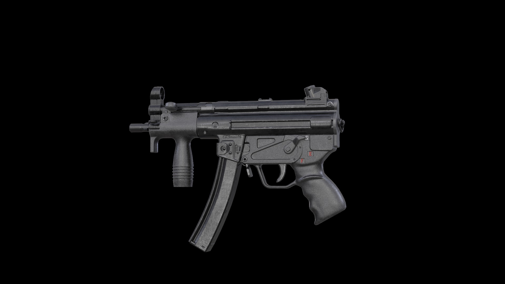 3D model MP5K MP5KN with Scope Mount VR / AR / low-poly | CGTrader