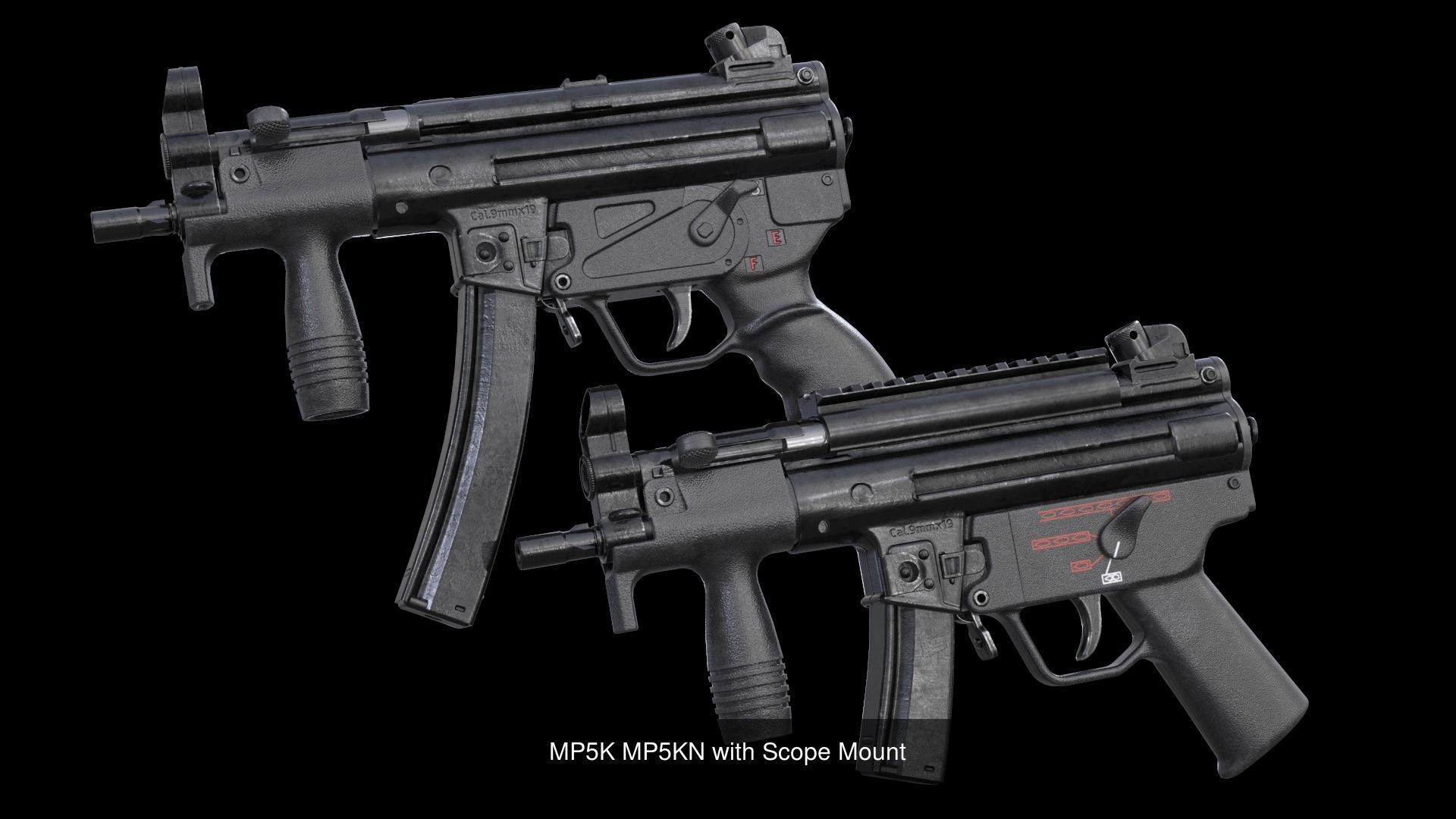 3D Model Collection MP5 Ultimate Pack VR / AR / low-poly | CGTrader