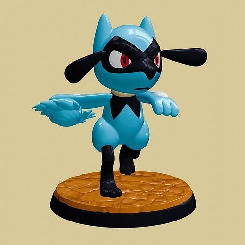 Pokemon Riolu 3D model 3D printable | CGTrader