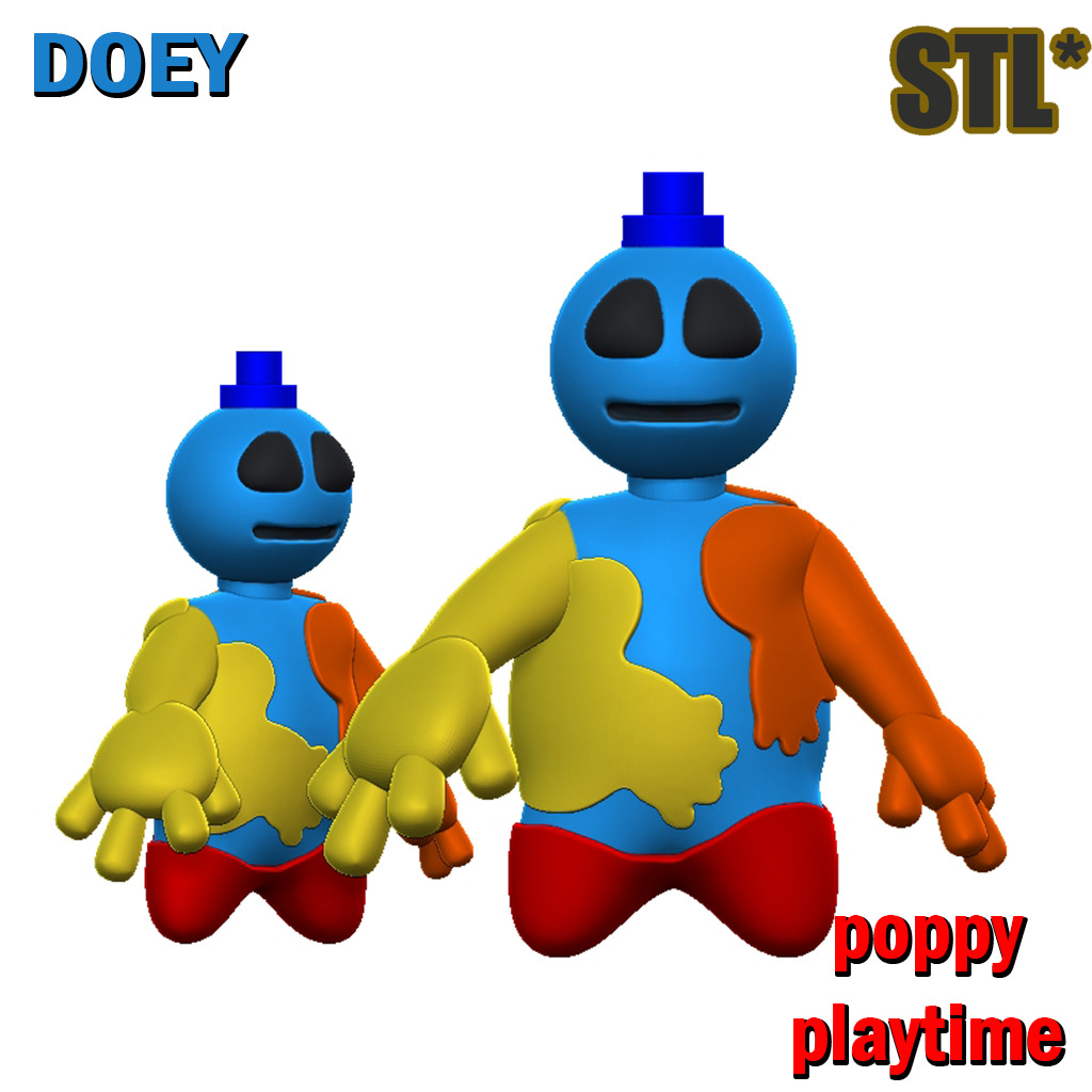 Poppy Playtime Chapter 4 Doey STL 3D Model Character Fanart 3D model 3D ...