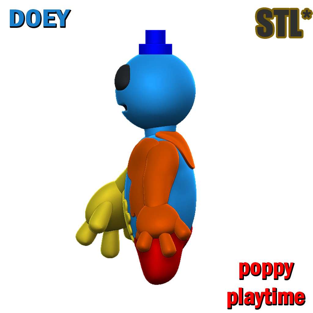 Poppy Playtime Chapter 4 Doey STL 3D Model Character Fanart 3D model 3D ...