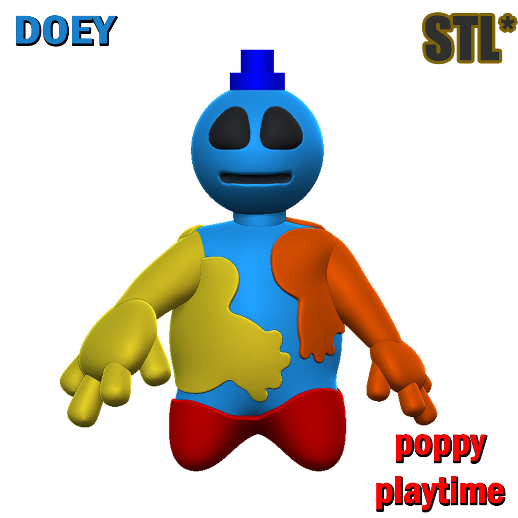 Poppy Playtime Chapter 4 Doey STL 3D Model Character Fanart 3D model 3D ...