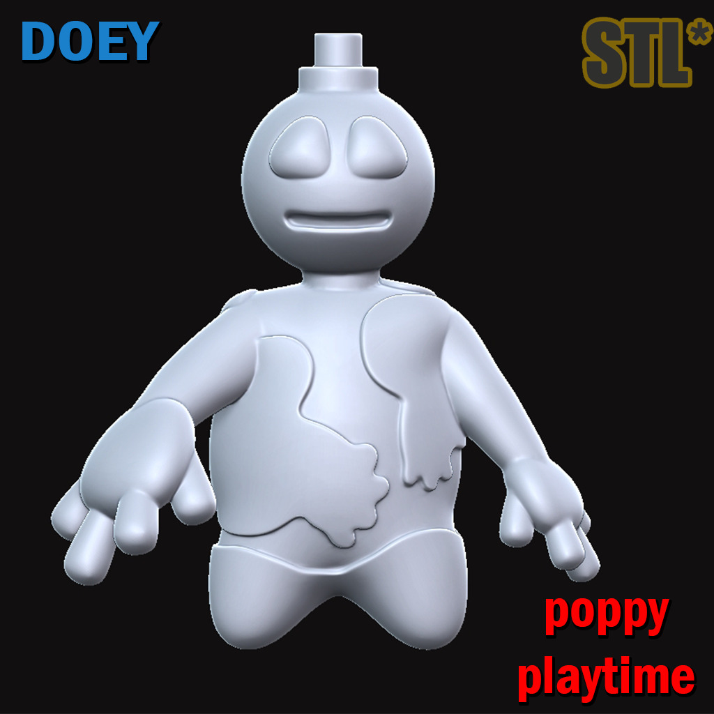 Poppy Playtime Chapter 4 Doey STL 3D Model Character Fanart 3D model 3D ...