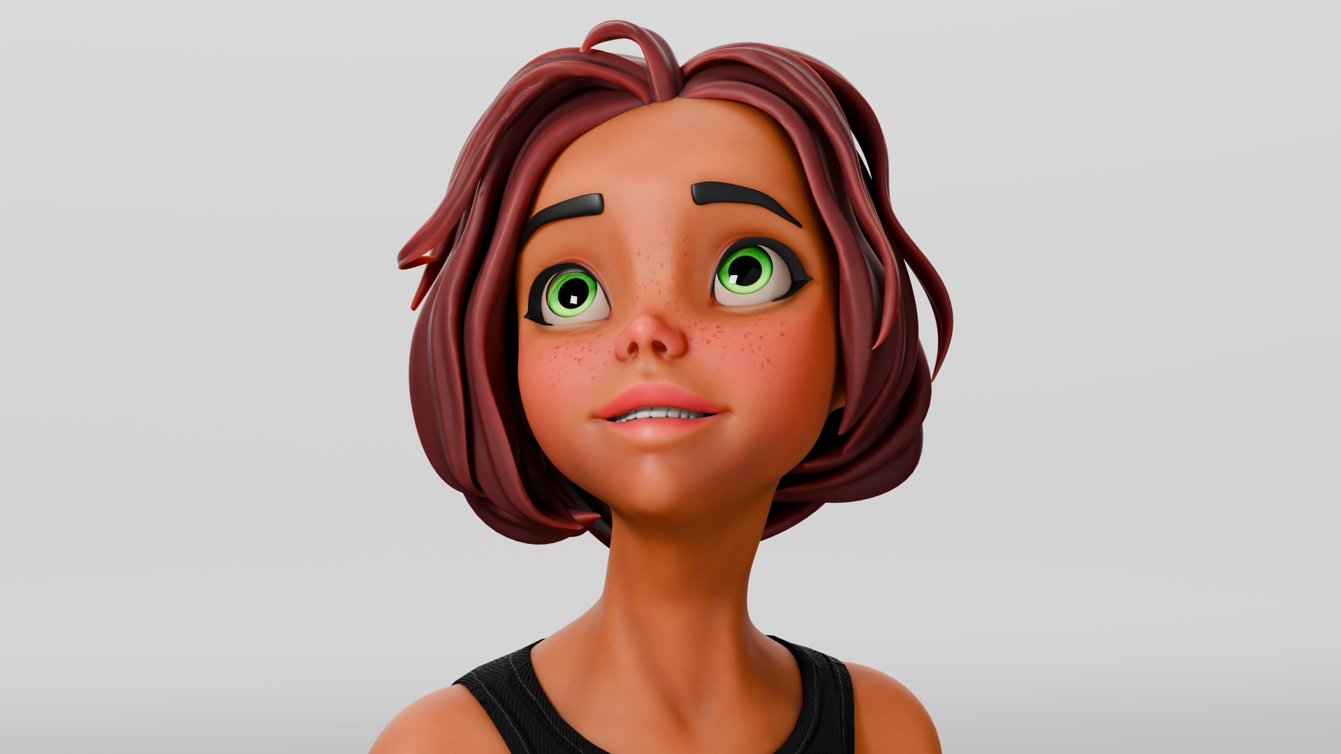 Serena Blender Rig 3D model animated rigged | CGTrader