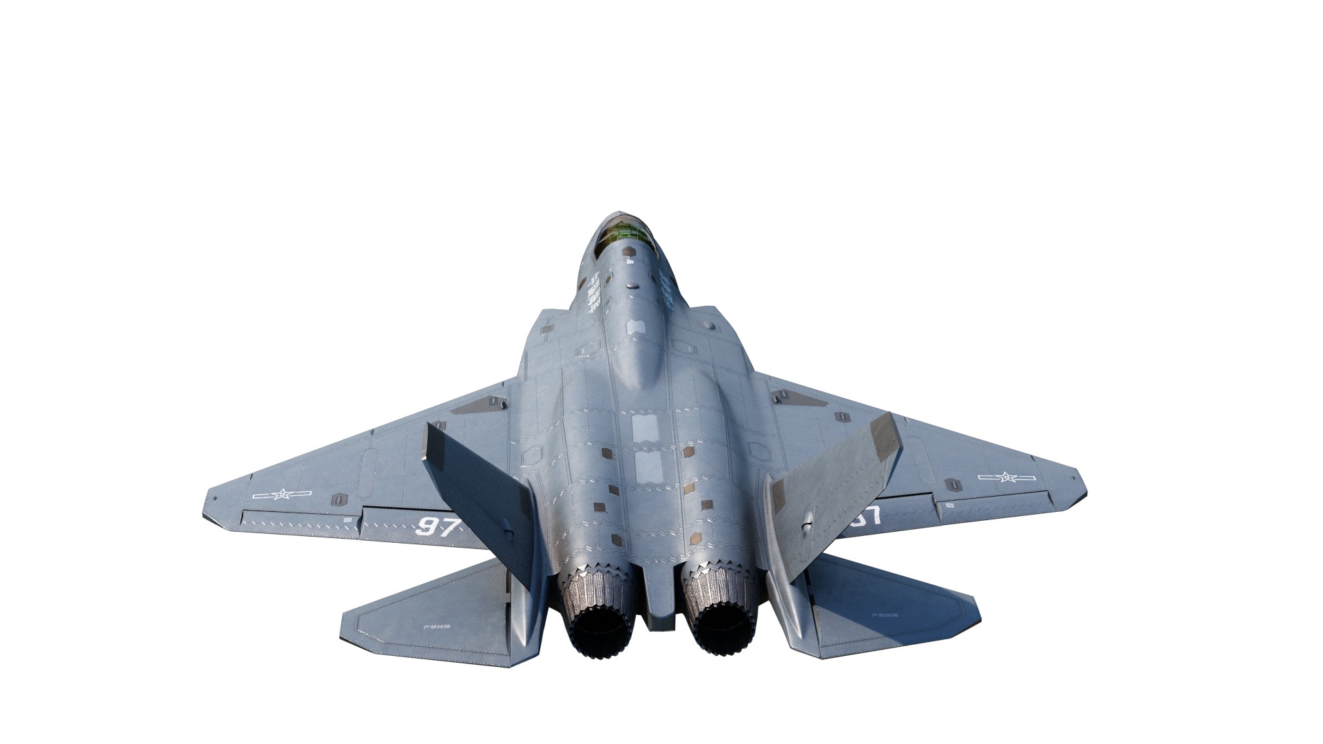 3D model Shenyang J35 F35 gyrfalcon Fighter J-35 stealth aircraft VR ...